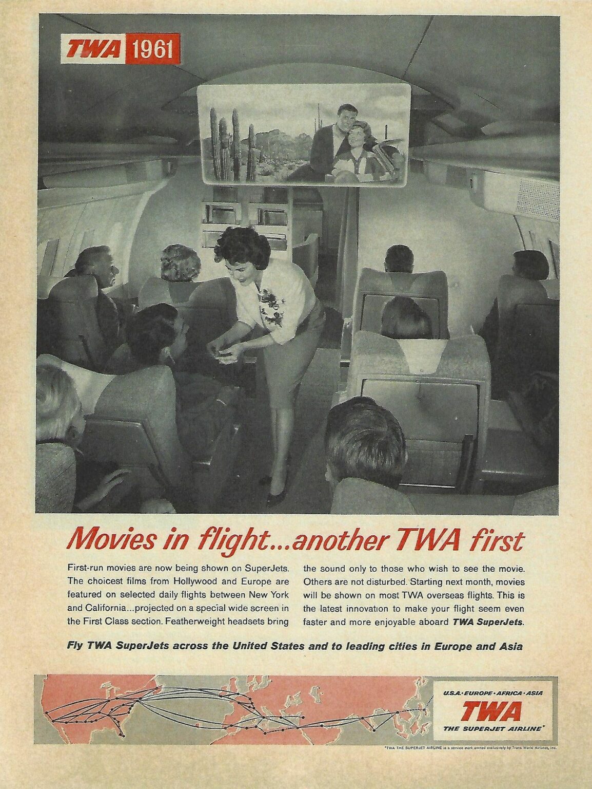 What Was the First In-Flight Movie?