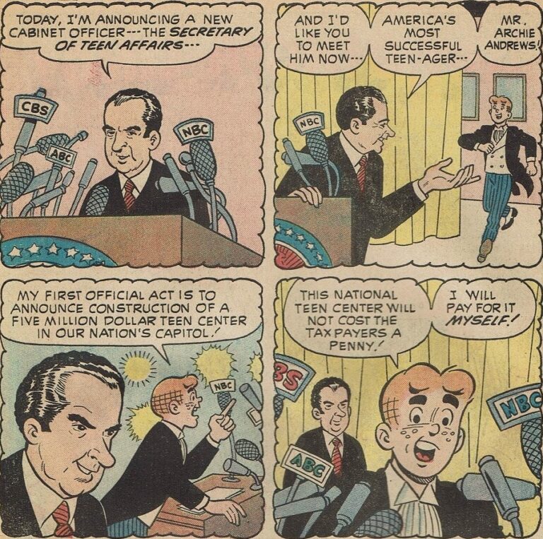 Archie Mondays: Who Was the First President That Archie Met in the Comics?